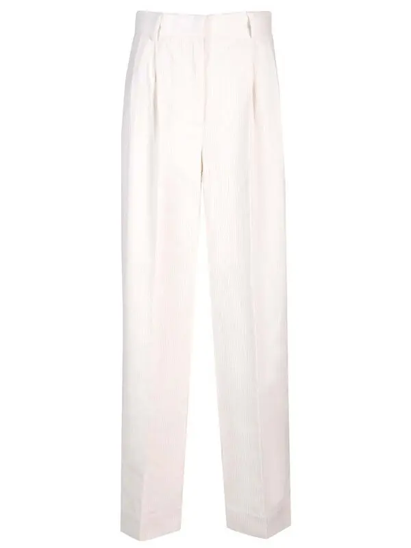 TOTEME Corduroy Trousers With Double Pleats