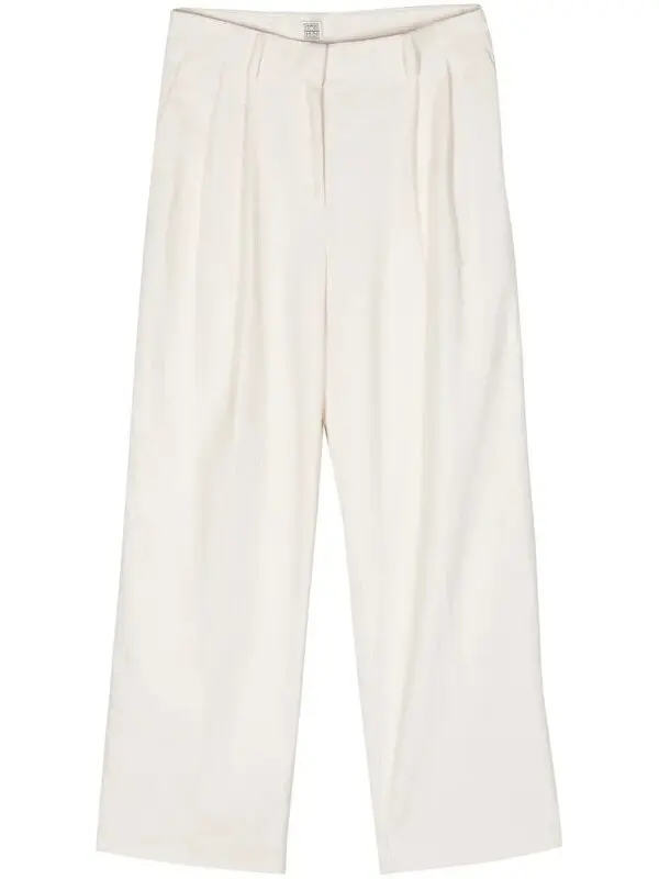 TOTEME Corduroy Trousers With Double Pleats