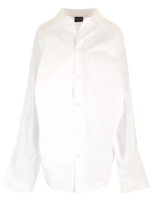 Balenciaga Large Fit Asymmetric Shirt