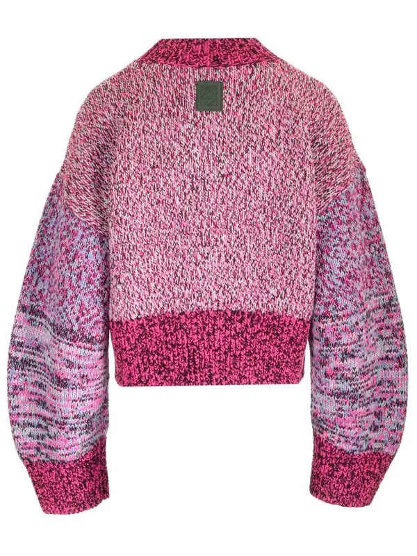 Loewe Multi-thread Mouliné Wool Sweater - White