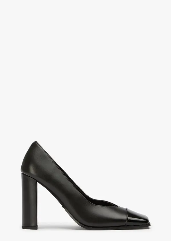 TONY BIANCO Legacy Square Toe Block Heel Pumps