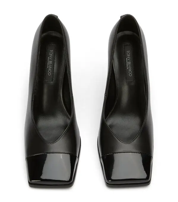 TONY BIANCO Legacy Square Toe Block Heel Pumps