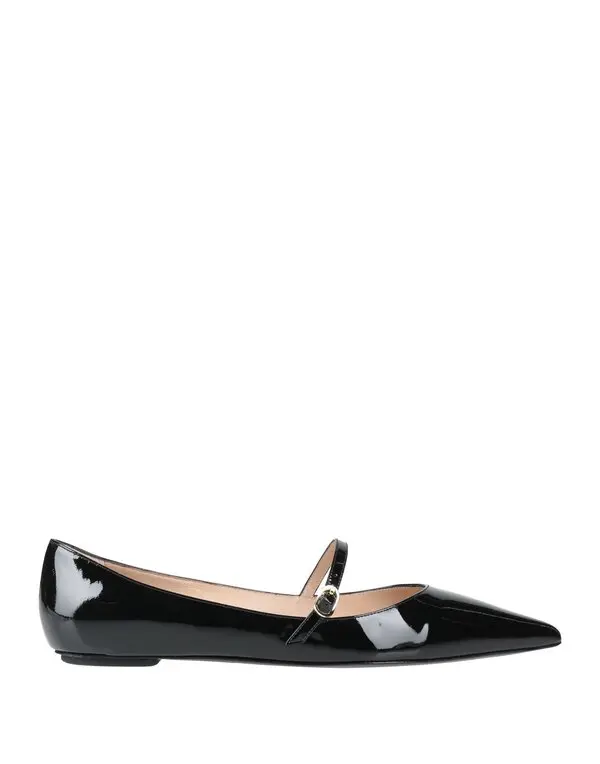 STUART WEITZMAN Patent Leather Mary Jane Ballet Flats