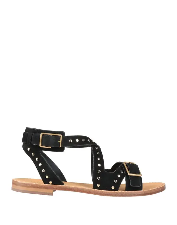 Zadig&Voltaire Suede Gladiator Sandals With Studs
