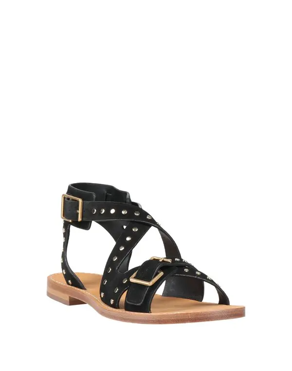 Zadig&Voltaire Suede Gladiator Sandals With Studs
