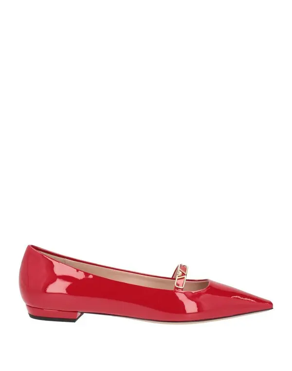 Emporio Armani Patent Leather Mary Jane Ballet Flats