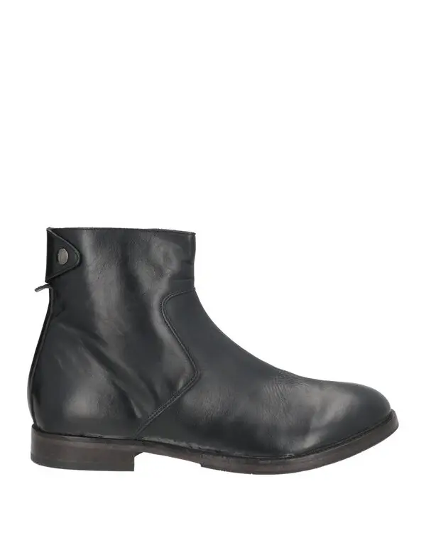 Moma Ankle Boots Burgundy Size Calfskin - Black