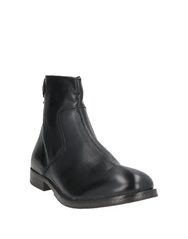 Moma Ankle Boots Burgundy Size Calfskin - Black