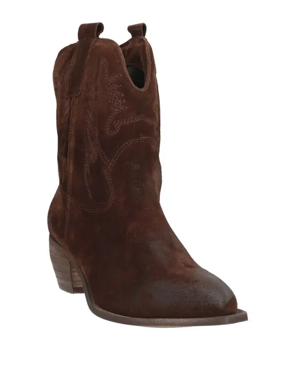 DINO DRAGHI Ankle Boots Tan Size Leather