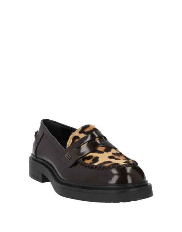 Agl Loafers Dark Size Leather