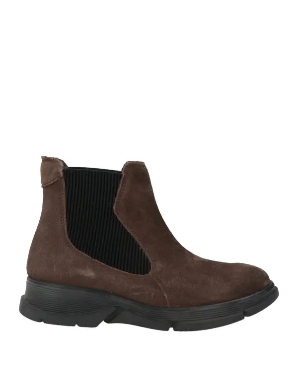 DR. SCHOLL'S SHOES Ankle Boots Chocolate Size Leather
