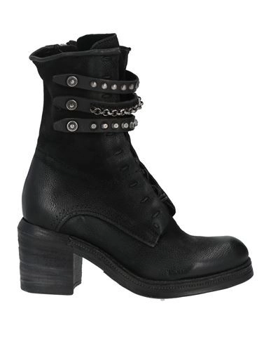 A.S.98 Leather Ankle Boots With Embellishments