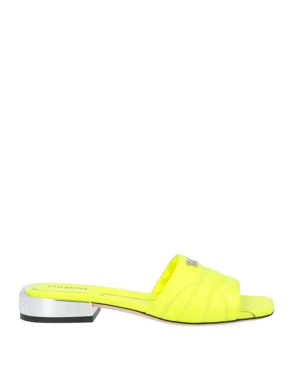 BIKKEMBERGS Sandals Lime Size Leather