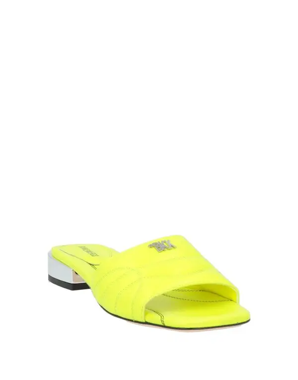 BIKKEMBERGS Sandals Lime Size Leather