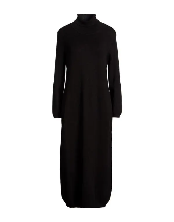 HAVEONE Knitted Midi Dress With Turtleneck