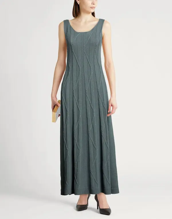 DRUMOHR Sleeveless Cashmere Maxi Dress - Grey