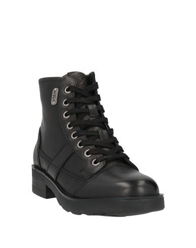 O.X.S. Leather Lace-up Ankle Boots With Block Heel