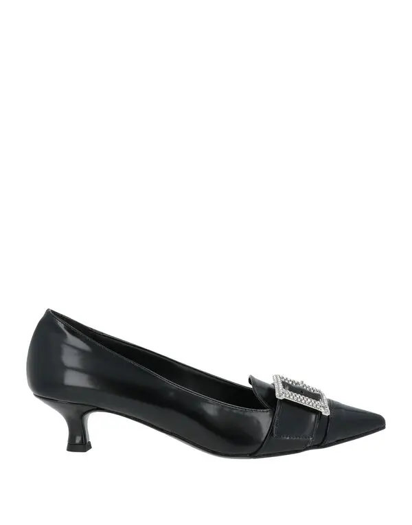 NILA & NILA Synthetic Material Pumps With Crystal Embellishments