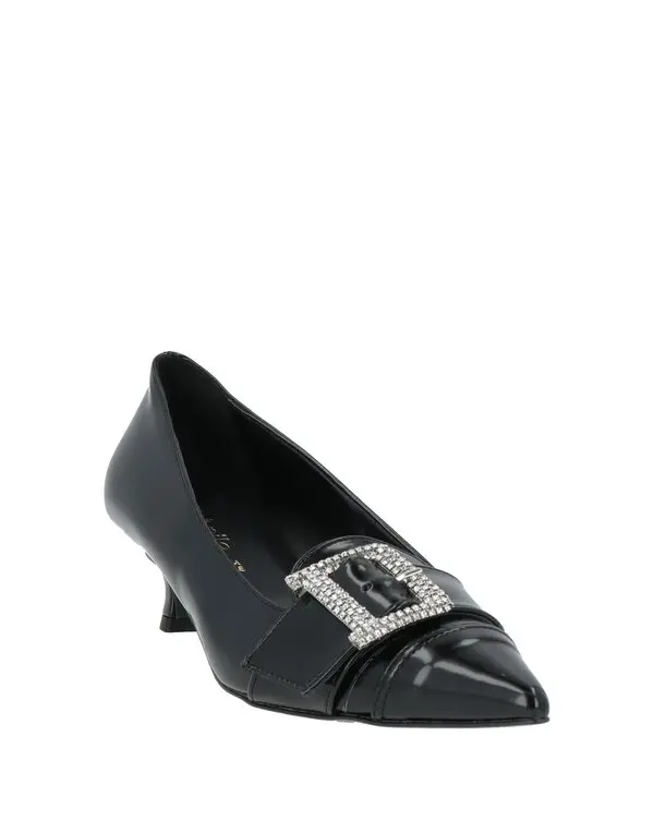 NILA & NILA Synthetic Material Pumps With Crystal Embellishments
