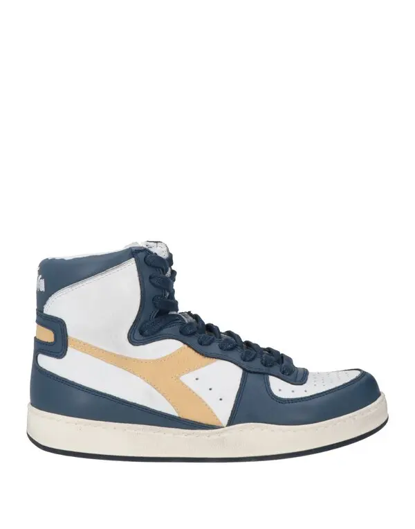 DIADORA High-top Sneakers In Leather - Blue
