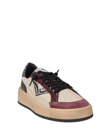 4B12 Low Top Suede Sneakers With Glitter And Lace-up Closure