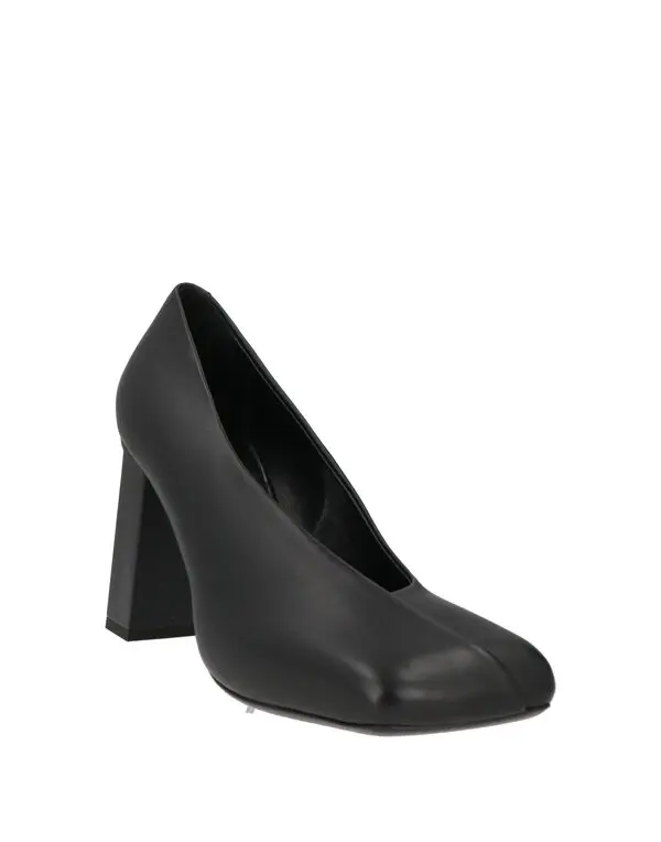 VIC MATIE Leather Pumps With Geometric Heel