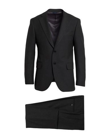 TOMBOLINI Suit Charcoal Size Wool, Polyester, Elastane