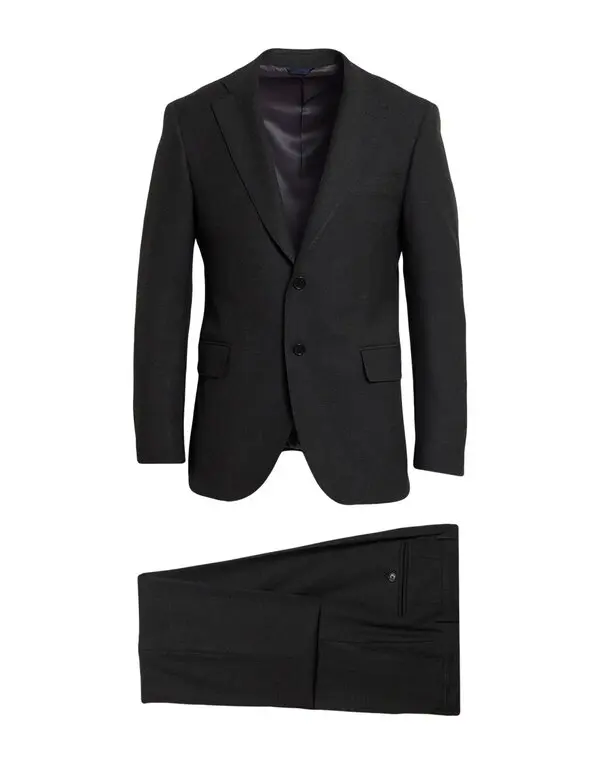 TOMBOLINI Suit Charcoal Size Wool, Polyester, Elastane