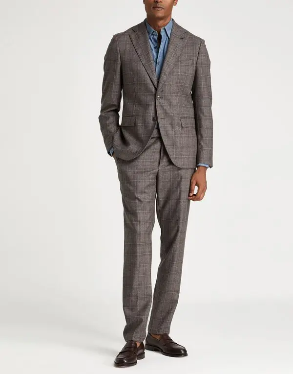 PAOLONI Suit Size Wool, Elastane