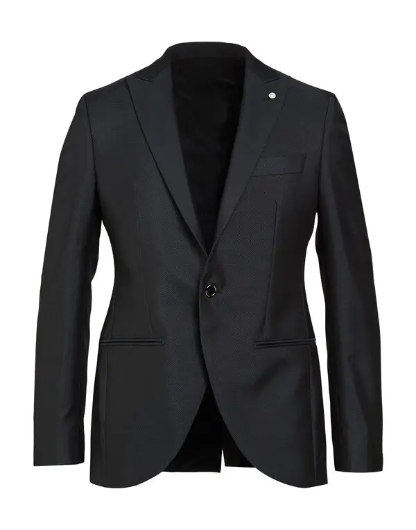 LUIGI BIANCHI MANTOVA Blazer Size Wool, Polyester