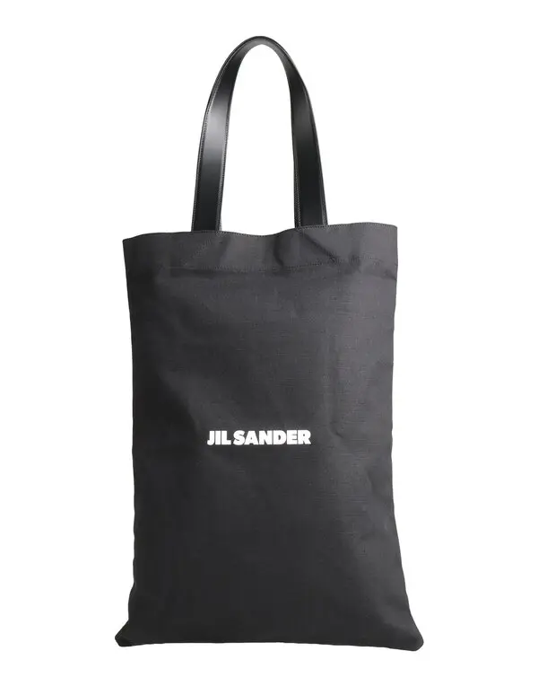 JIL SANDER Shoulder Bag Cotton, Linen, Cow Leather