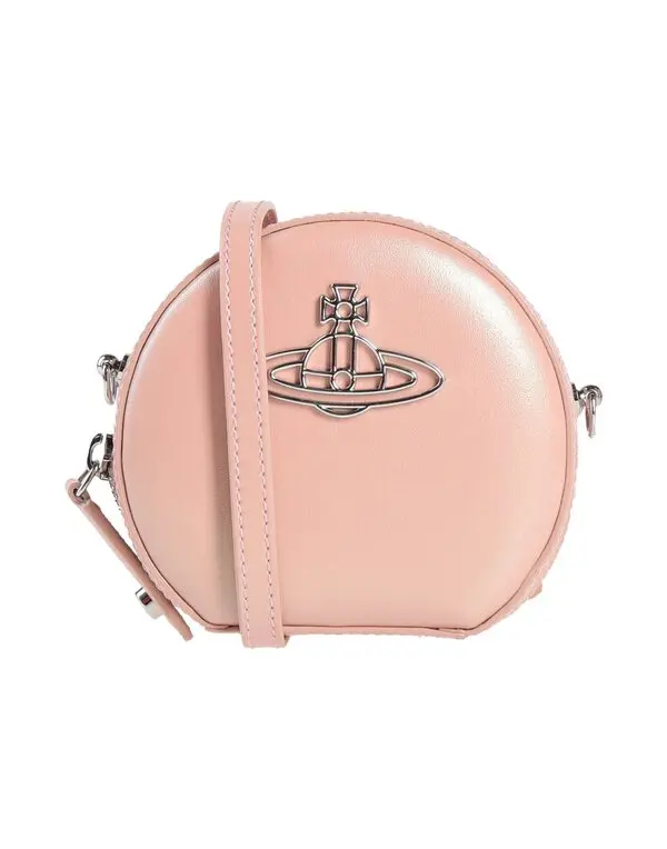 VIVIENNE WESTWOOD Round Leather Crossbody Bag - Pink