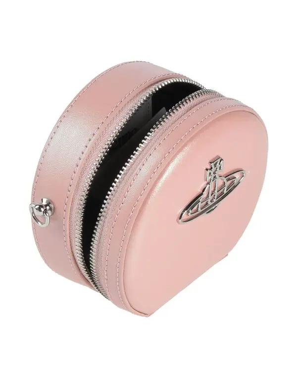 VIVIENNE WESTWOOD Round Leather Crossbody Bag - Pink