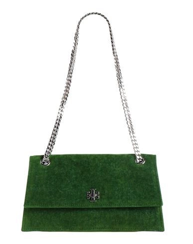 Tory Burch Shoulder Bag Emerald Textile Fibers