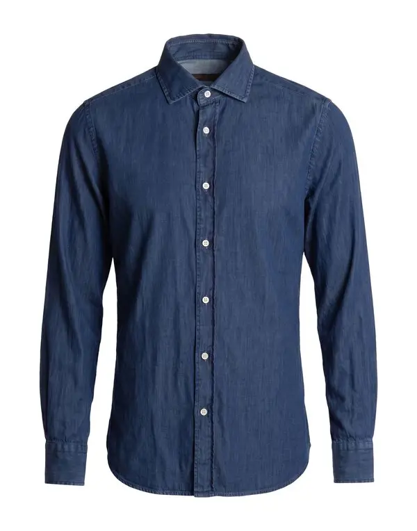 MOORER Denim Shirt Size Cotton