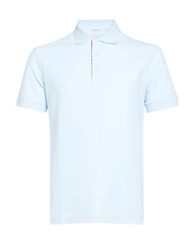 Burberry Polo Shirt Sky Size Cotton, Elastane