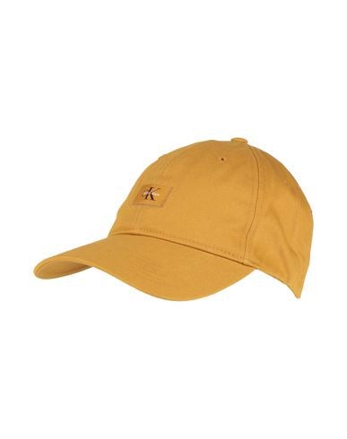 Calvin Klein Cotton Baseball Cap - Mustard