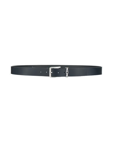 Armani Exchange Belt Midnight Size Leather - Blue