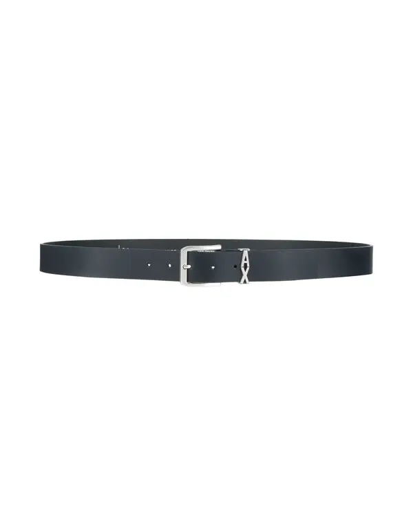 Armani Exchange Belt Midnight Size Leather - Blue