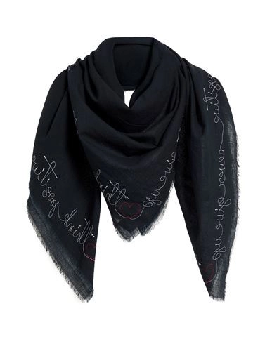 Faliero Sarti Scarf Sand Cotton, Polyester - Black