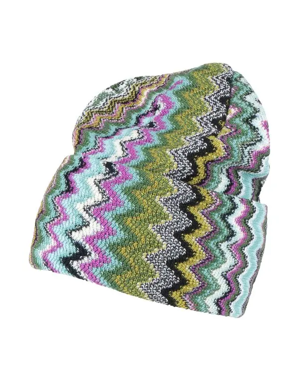 Missoni Hat Rust Size Wool - Green