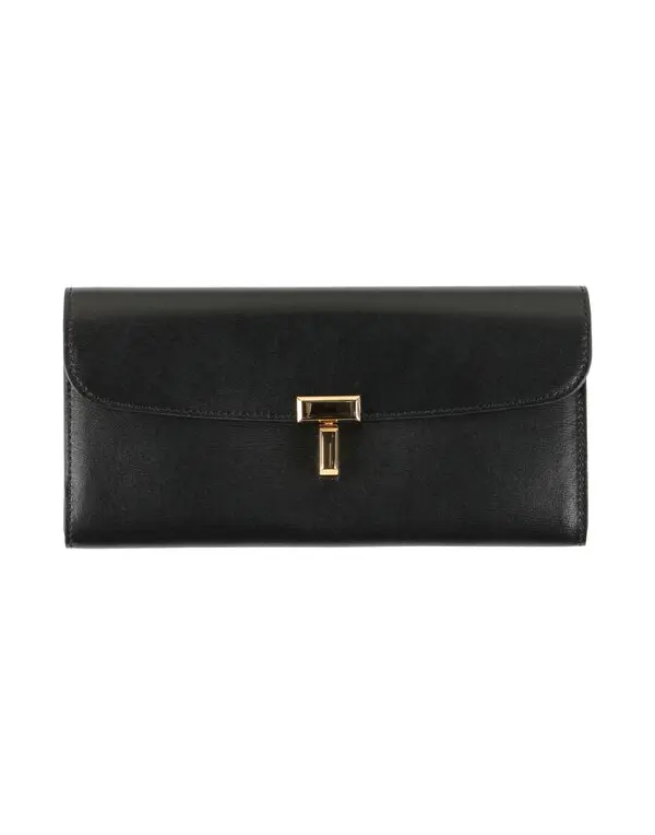 TOTEME Wallet Leather - Black