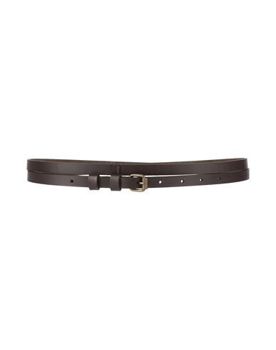 Aspesi Leather Skinny Belt - Brown