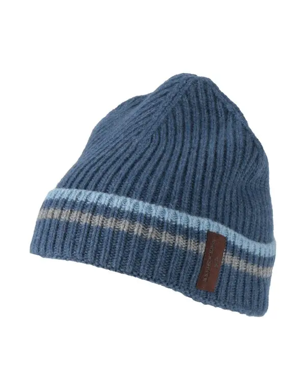 Paul & Shark Wool And Nylon Beanie - Blue
