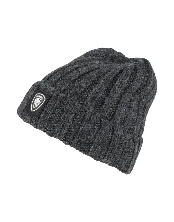 BLAUER. Hat Size Acrylic, Polyamide - Grey