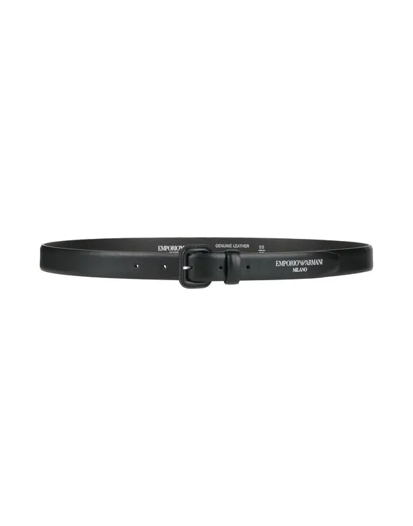 Emporio Armani Belt Size Cow Leather - Black