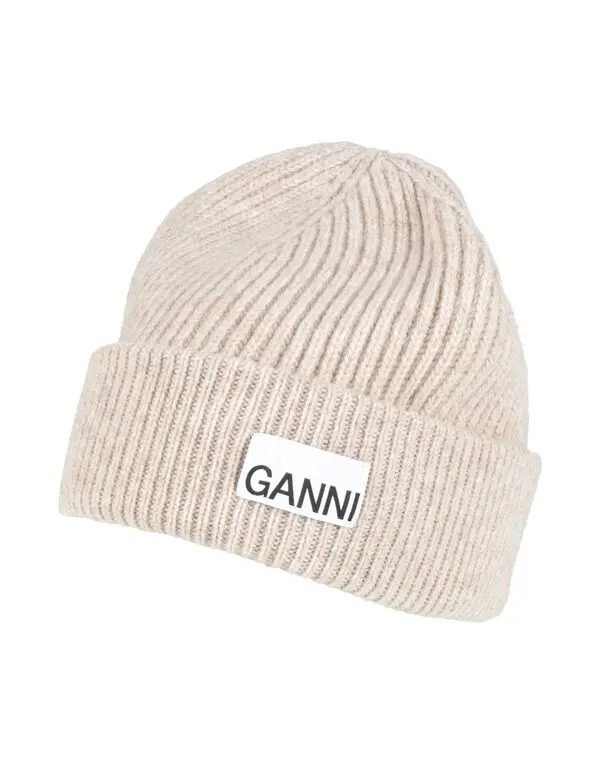 GANNI Hat Size Wool, Recycled Wool, Recycled Polyamide