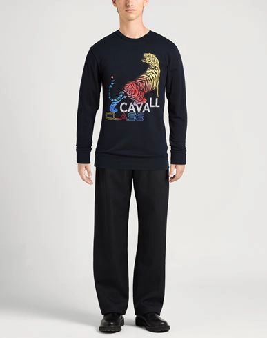 Roberto Cavalli Sweatshirt Midnight Size Cotton, Polyester