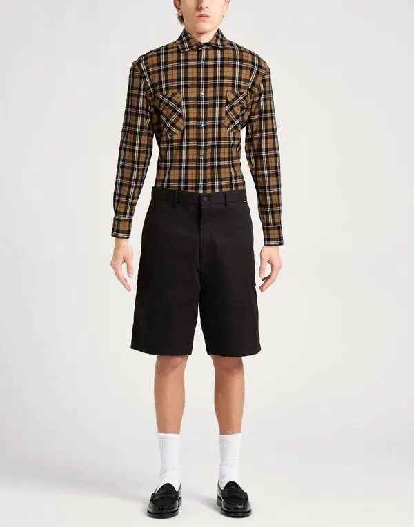 JACOB COHЁN Shirt Camel Size Cotton, Linen