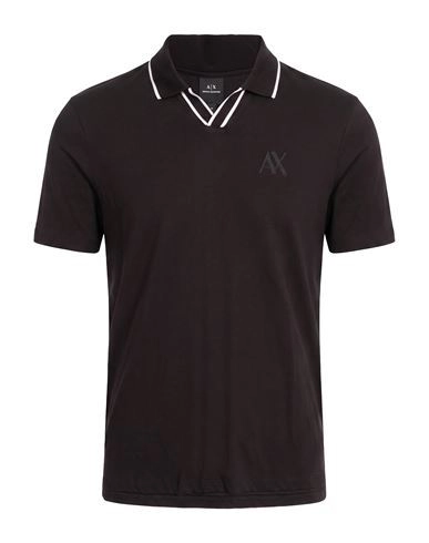 Armani Exchange Polo Shirt Size Cotton - Black